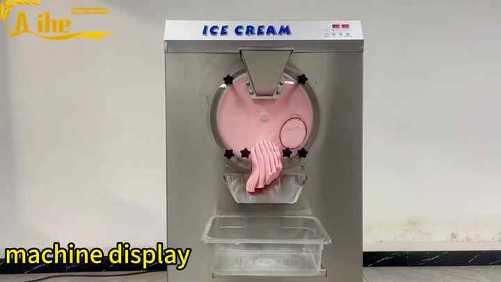Automatic Hard Ice Cream Machine Big Capacity Gelato Ice Cream Maker ...