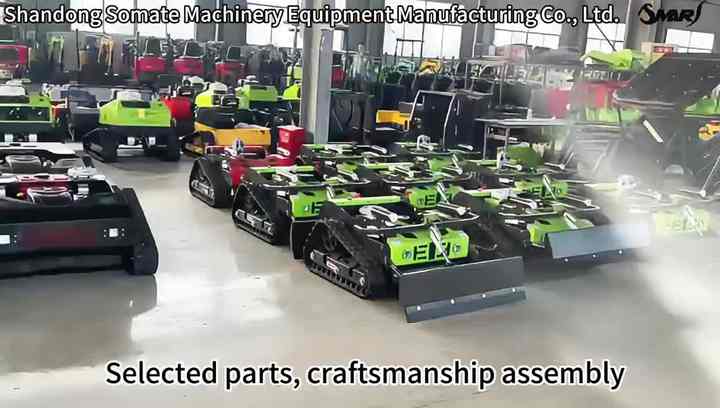 500mm Tracked Remote Control Flail Mower Industrial/DIY Grade Mulching ...