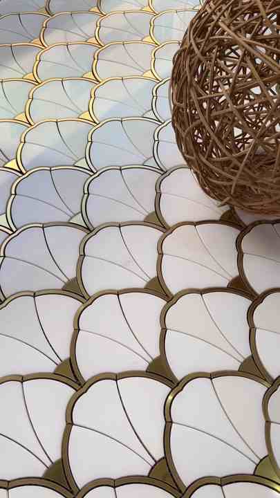 Lander Stone Waterjet Marble Mosaic Tile for Bathroom & Living Room ...