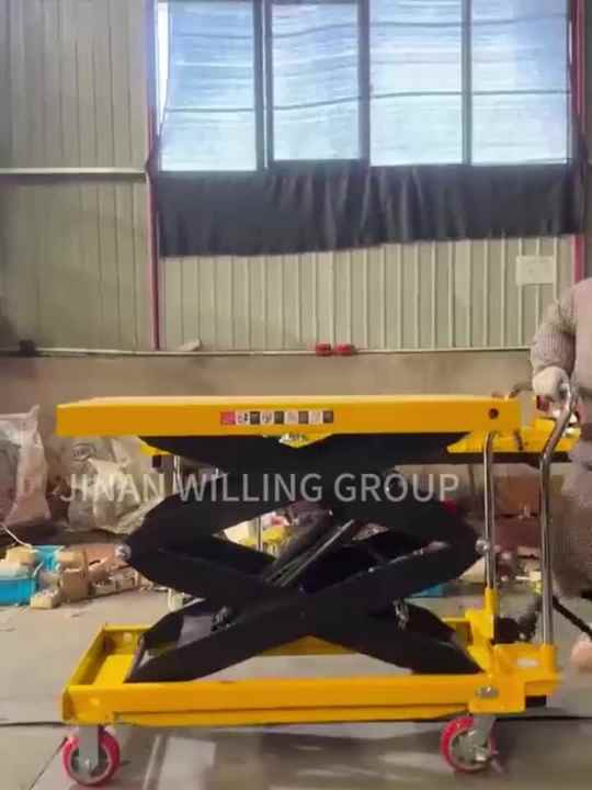 Warehouse Hydraulic Scissor Lifting Trolley 150 1500kg Heavy Duty ...