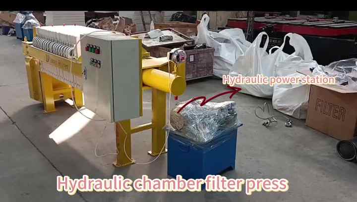 Chamber Filter Press Automatic Hydraulic Chamber Filter Press Sludge ...
