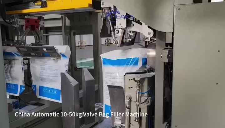 25kg Automatic Valve Bag Packing Filling Machine One Nozzle Cement ...