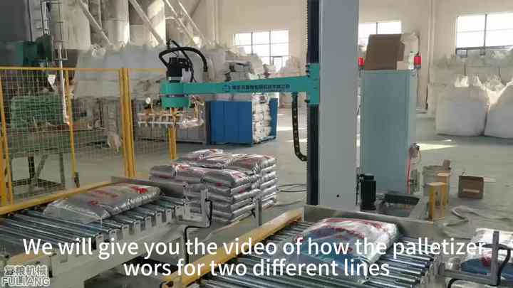 Automated 30kg 50kg Column Palletizer Fertilizer Pallet Robot Stacker ...