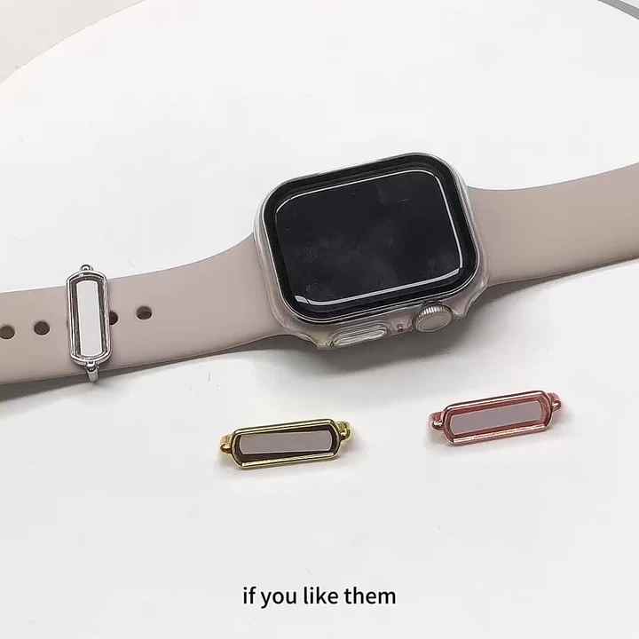 Watch Band Charm Sublimation Metal Smart Watch Band Charms Blanks ...