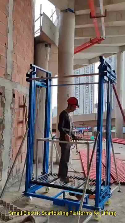 Small Light Weight Foldable Electric Scaffolding Lift Platform Portable ...