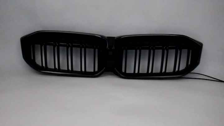 Upgrade Luminous Light Glowing Double Slats Gloss Glossy Black Grills ...