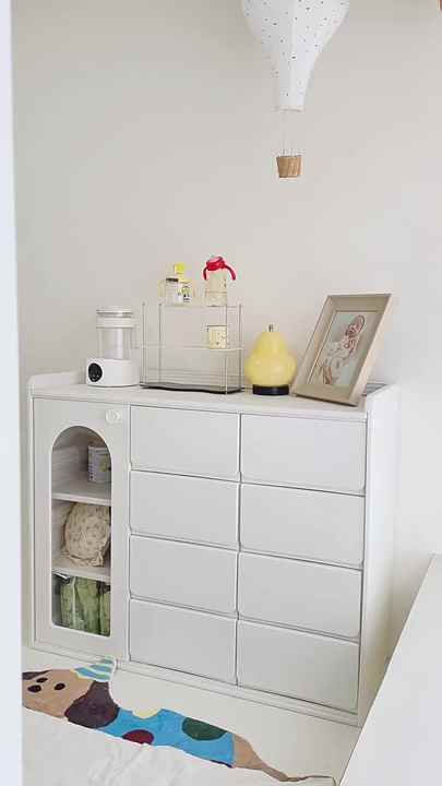 Visual Door Baby Storage Cabinet Large Capacity Plastic Nursery ...