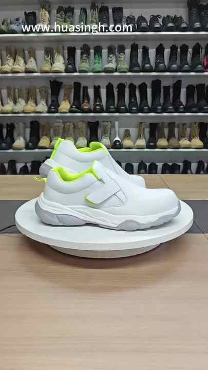 ZYF,Lab Using Anti-acid PU/PU Injection Outsole White Safety Shoes ...