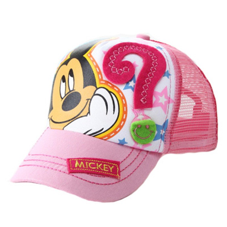 Children Cartoon Print Cap Children Baseball 6 Panel High Quality Mesh ...
