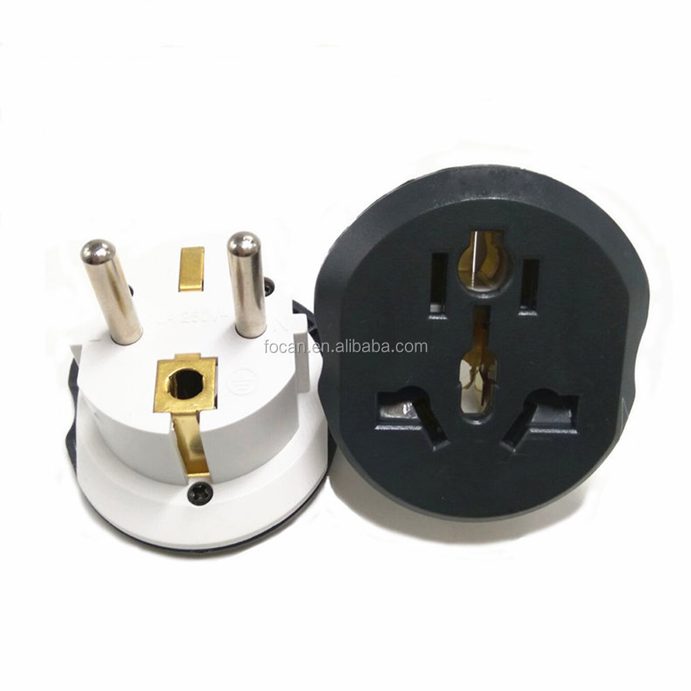 Europe To USA EU - Single Outlet Type A/B Grounded Travel Converter ...