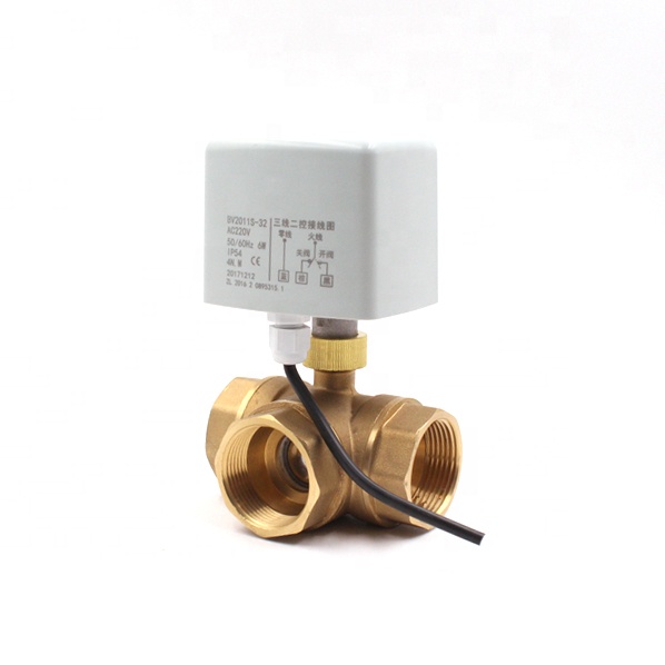 3 way motorized valve CWX-50P flow control valve for HVAC FCU