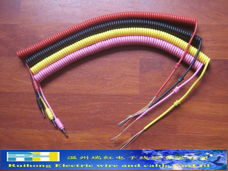 Indoor telephone line 616E 4 core spring coil Products from Wenzhou ...