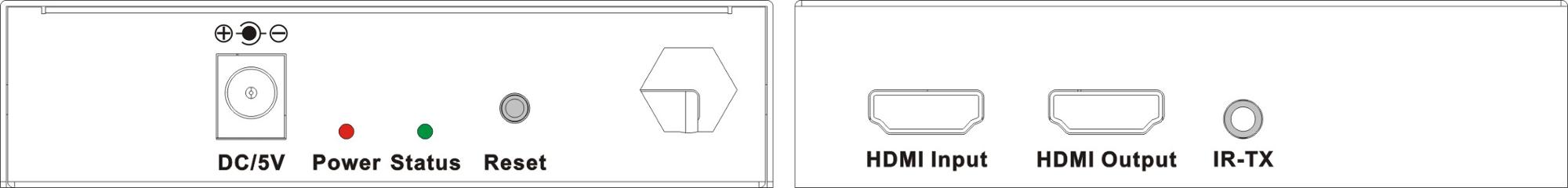 3D Full HD 1080P H.264 HDMI over Wireless 300M Extender Supports one-way IR control