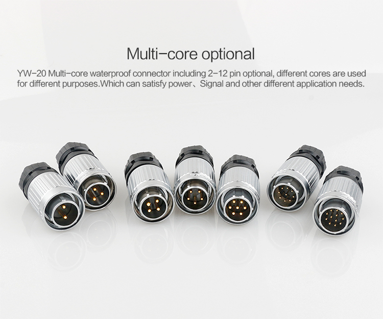 CNLINKO 5 Pin Automotive Connector Male Female Plug M20 5 Pin Bulkhead ...