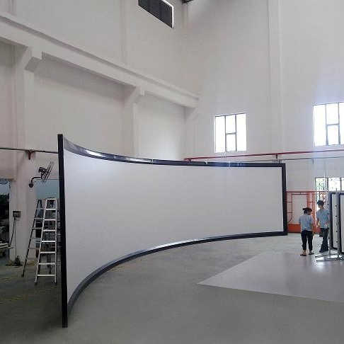 Amazing 360 Degree Round Frame Projection Screen for 3D Viewing in ...