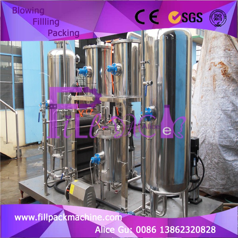 Five-tank CO2 mixer for fully automatic carbonation unit in soft drink ...