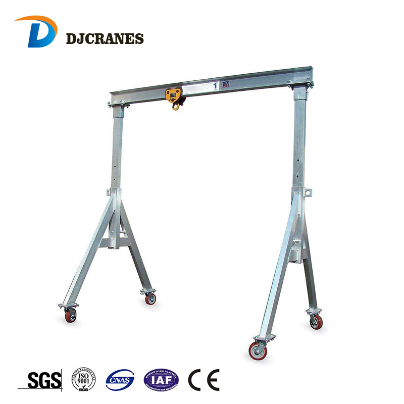 Light duty 1 ton adjustable portable mobile aluminium mini gantry cranes – Gantry crane – Dongqi ...