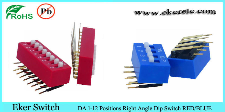 Right Angle SPST 8-pin DIP Switch Products from Shenzhen Eker Electonic ...