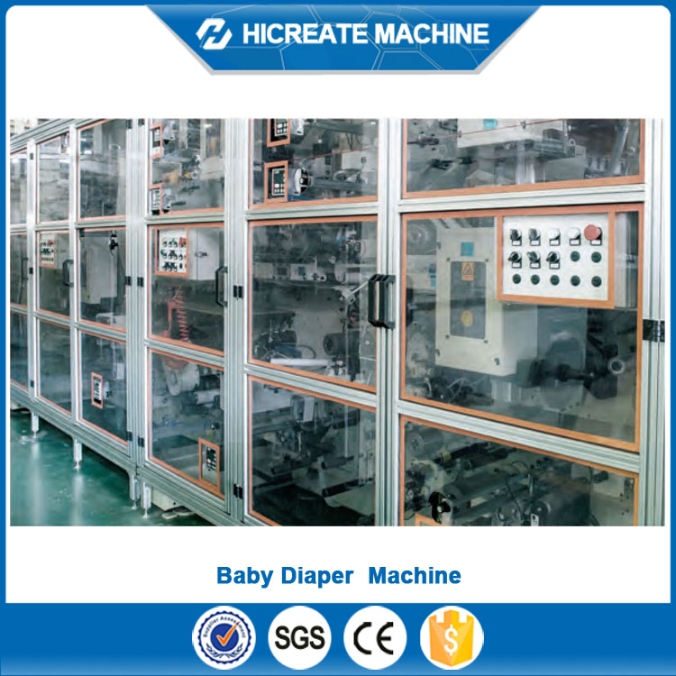China New Pampers Baby Diaper Making Equipment Manufacturing Plant ...