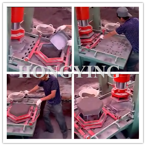 Hyper Hydraulic Pressed Concrete Paver Brick Block Moulding Making ...