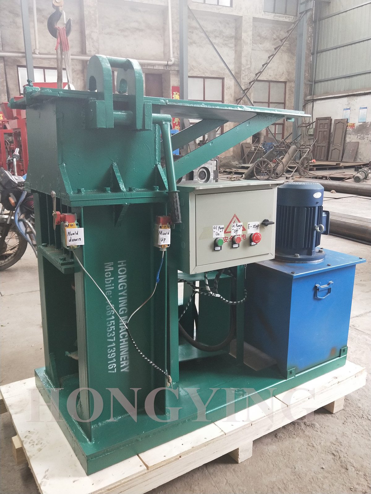 Hand Press JZ-1 Clay Logo Interlocking Brick Making Machine
