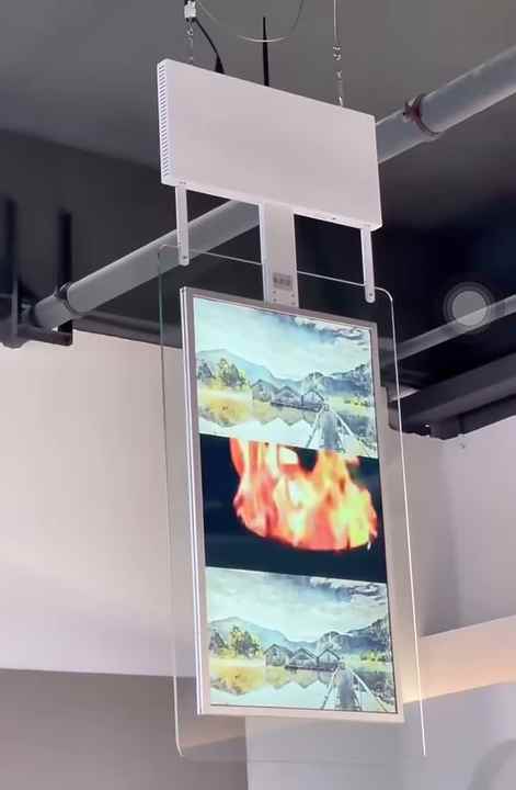 55 Inch Dual Sided LCD Advertising Screen for Shop Windows