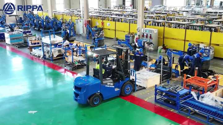 High Quality Wheel Self Loading Stacker Diesel Forklift RIPPA RF30 ...