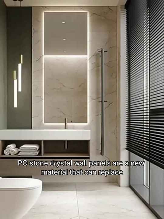 Modern Quick Installation Waterproof Fireproof Spc Marble Wall Panel ...