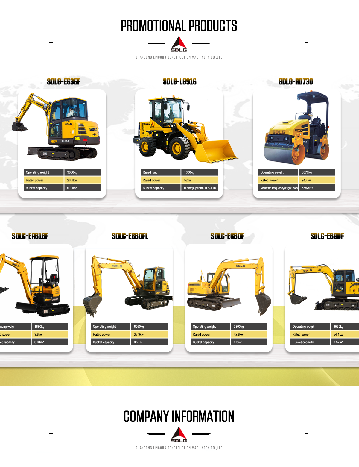 Shandong Lingong Construction Machinery Co., Ltd. - Wheel Loader, Excavator