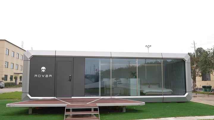 Prefabricated Capsule House Container Home with Solar Panels for Off ...