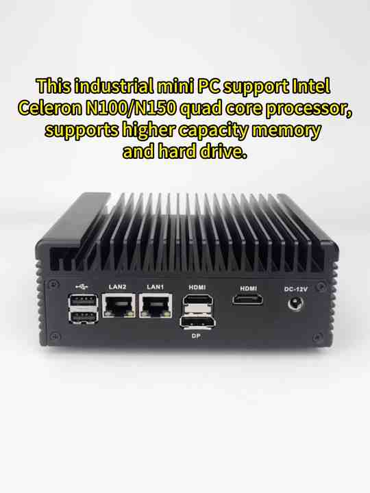Fanless Intel N150 Mini PC for Industrial Use - High Quality