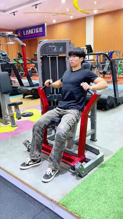 Land Fitness Selectorized Chest Pec Fly/Rear Deltoid Machine Commercial ...