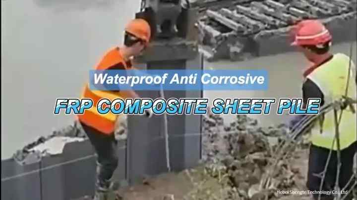 Factory Wholesale U Type FRP GRP Sheet Pile Fiberglass Sheet Piling ...