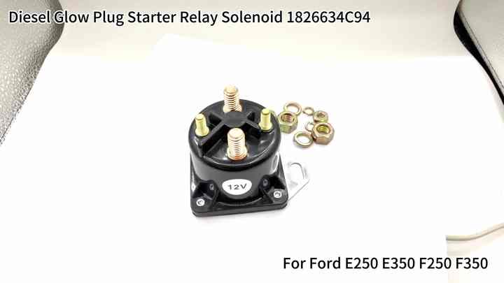 Diesel Glow Plug Starter Relay Solenoid 1826634C94 904-194 F4TZ12A342BA ...