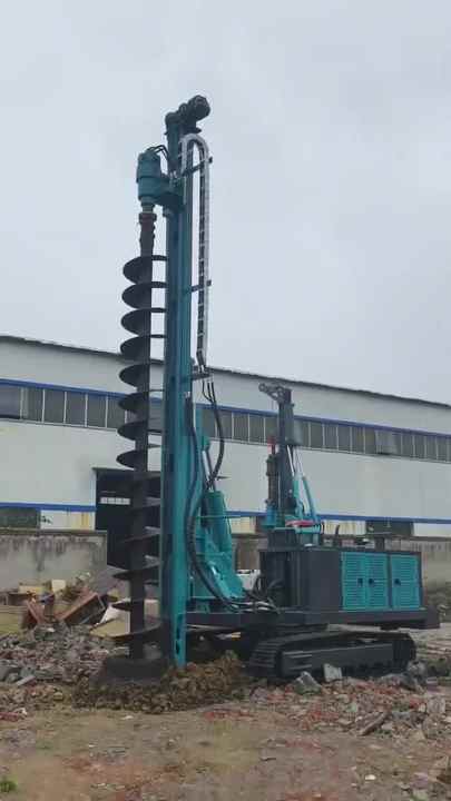 Crawler Long Spiral Pile Driver - CFA Mode & Kelly Drilling for Complex ...