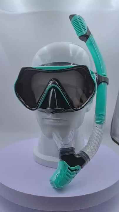 Full Dry Waterproof Double Lens Snorkel Mask Scuba Diving Pool Swimming ...