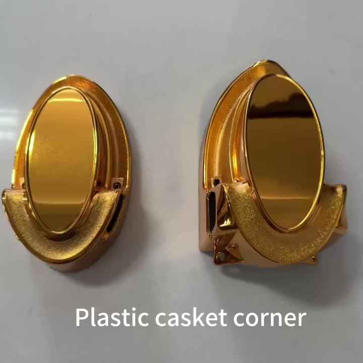 Caskets and Coffins Funeral Hardware Deep Gold Color Plastic Casket ...