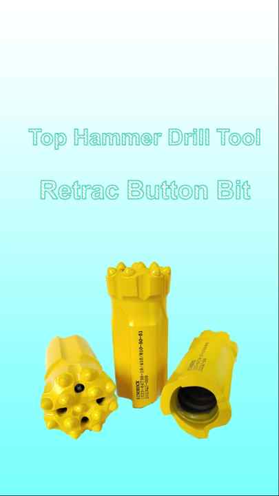 Kelleg T45 76mm Retrac Drill Bit Drop Center Type Button Bit Sharpener ...