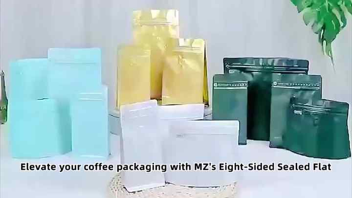 Customizable Resealable Coffee Bags - Perfect for Snacks