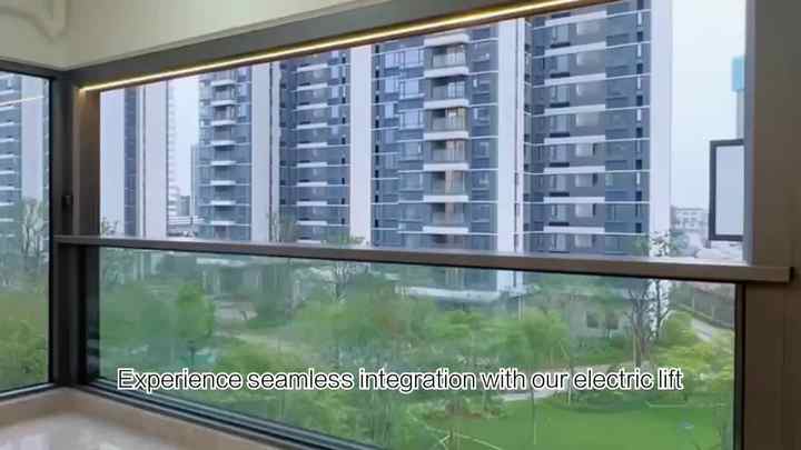 Custom Aluminum Alloy Vertical Electric Sliding Window Modern Automatic ...