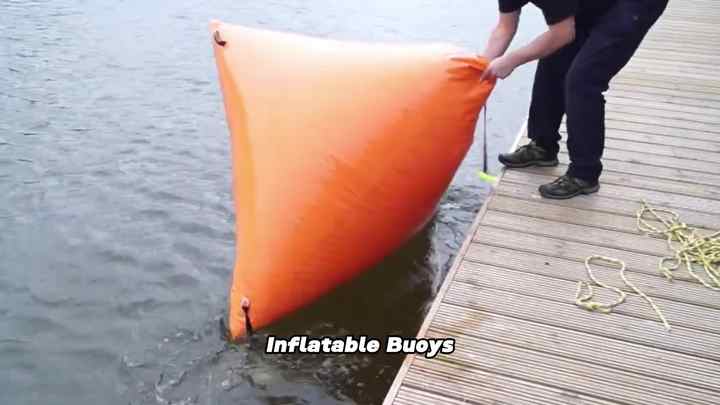 Inflatable Triangle Air Buoys - Durable Floating Barriers