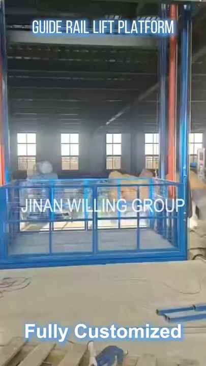 Guide Rail Traction Elevating Cargo Lift Elevator for Industrial ...