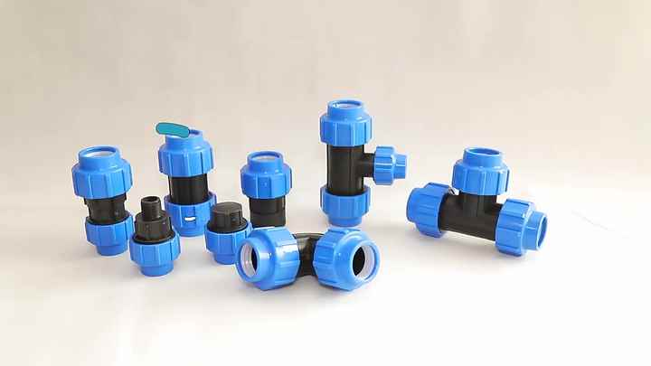 High Quality PE Tube Connector Joint Pipe PP Compression Fittings for ...