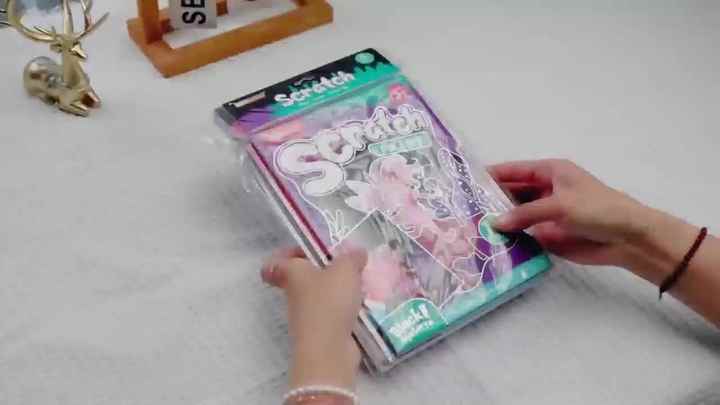 Keybaby Custom 2025 DIY Scraping Cards Anime Animal Magic Painting Art ...