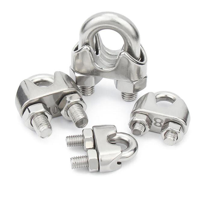 DIN741 Carbon Steel Wire Rope Clamp 304 Stainless Steel U-Bolt Wire ...