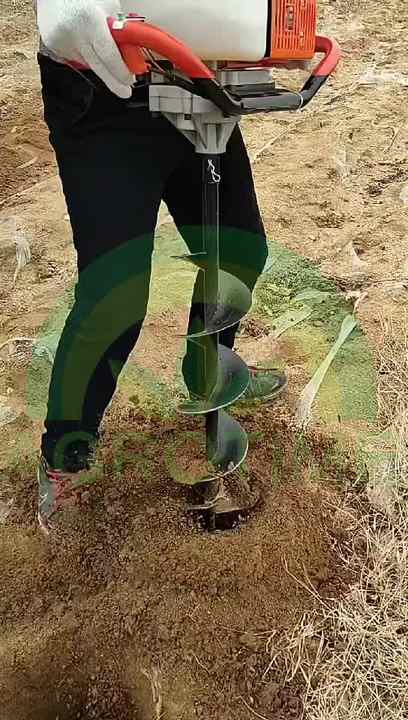 High-Power Portable Gasoline Ground Drilling Machine Single Person ...
