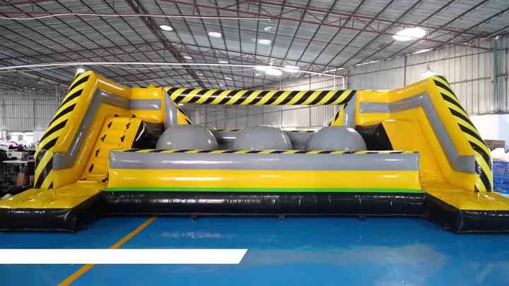 Customized Inflatable Wipeout Obstacle Course Commercial Inflatable ...