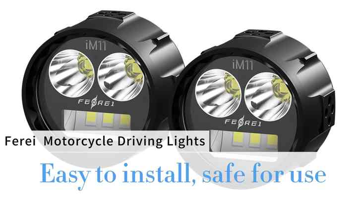 Ferei LED Motorcycle Spotlight - Bright, Waterproof, Durable