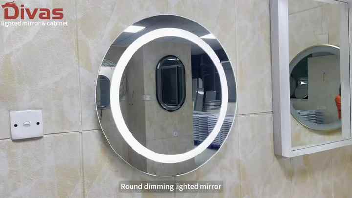 Rounded Rectangle Shape Led Lighted Mirror Wash Basin Mirror With ...