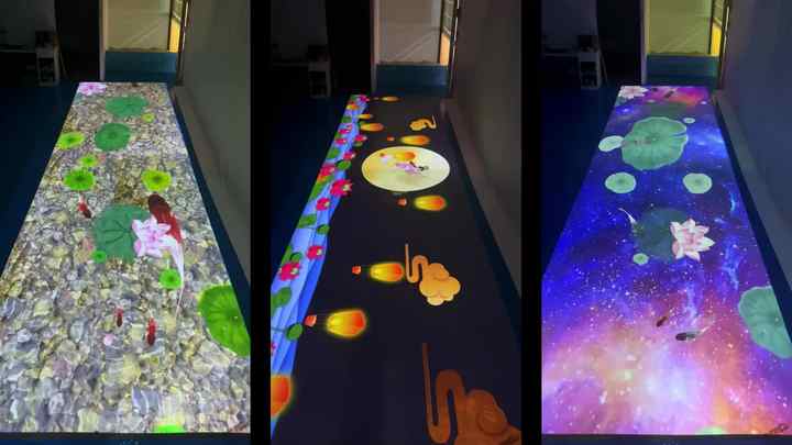 Custom Interactive Floor Projection Immersive Ground Projection Game ...